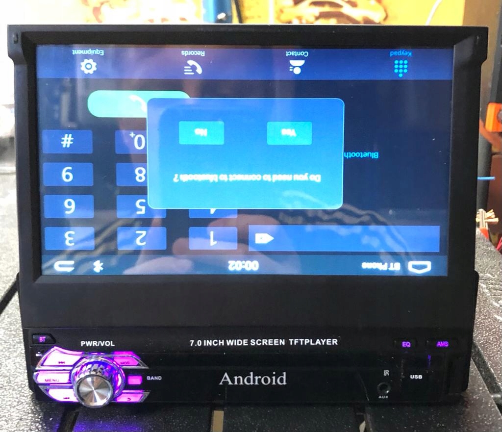 RADIO SAMOCHODOWE 1DIN 7'' BT WYSUWANY EKRAN DOTYK - 12792052711 - oficjalne archiwum Allegro