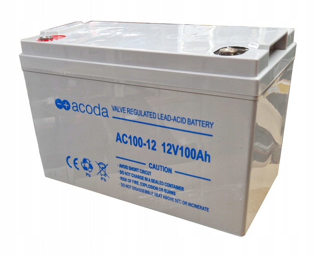 Akumulator Acoda 100-12 100Ah 12V AGM GEL - 16233291488 - oficjalne archiwum Allegro