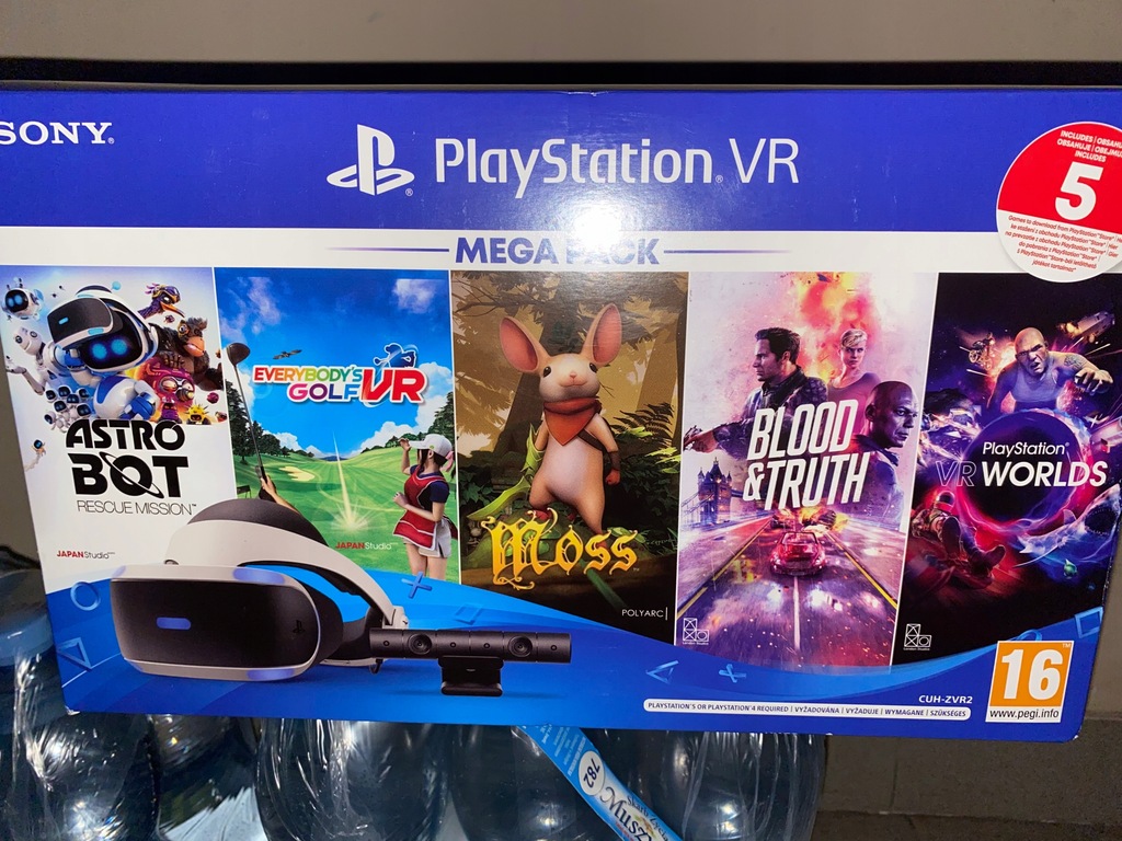 PLAYSTATION VR OKULARY KAMERA MEGA PACK 3 PS5 PS4 - 13044652517 - oficjalne archiwum Allegro