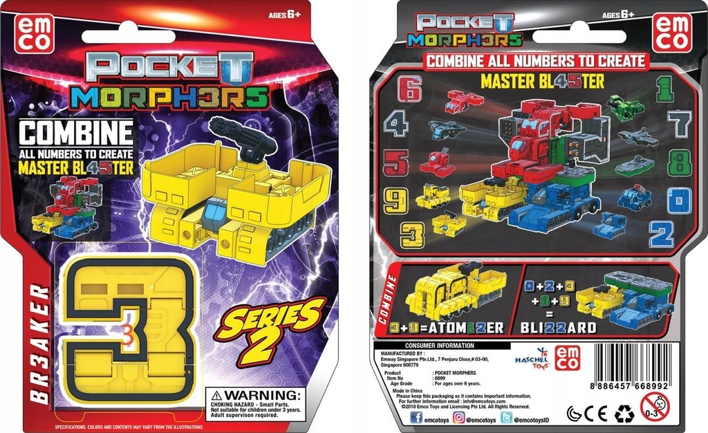 POCKET MORPHERS III FIGURKA 3 BR3AKER Wwa robot - 8496313679 ...