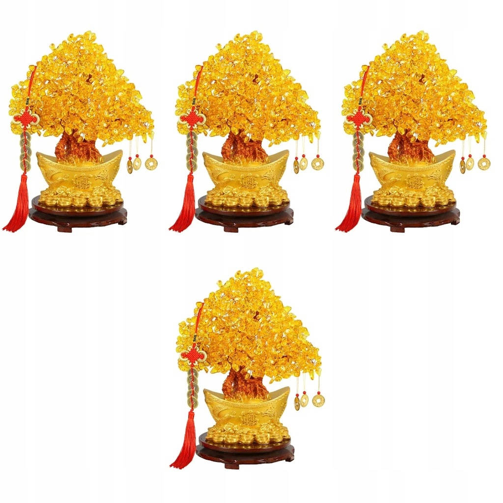 4pcs Money Tree Ornament Fortune Tree Desktop - 13800547010 - oficjalne ...