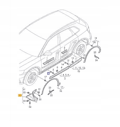 AUDI Q5 FY 2019 NADKOLE PRZÓD LEWE 80A853887G - 8947361378 - oficjalne ...