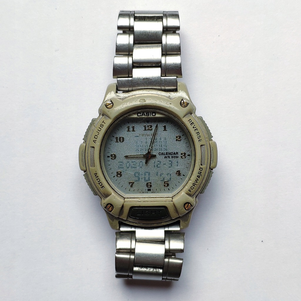 Casio Twincept z Indiglo ABX-67, sprawny. - 12681576930 - oficjalne archiwum Allegro