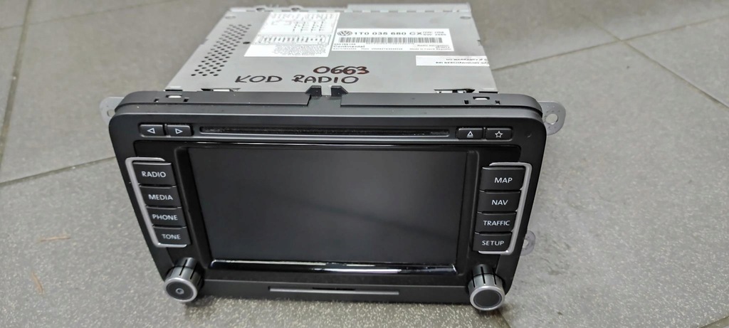 RADIO NAVI RNS 510 VW TOURAN GOLF 6 1T0035680CX - 13119898605 - oficjalne archiwum Allegro