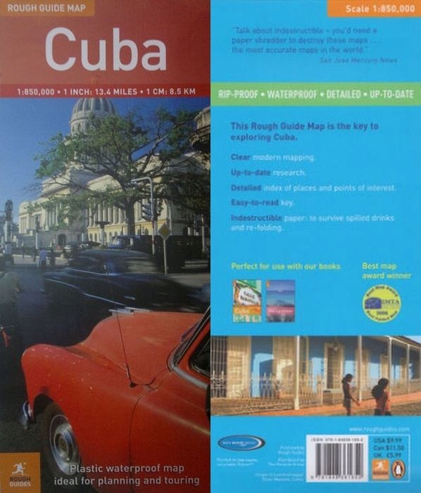 CUBA KUBA MAPA - ROUGH GUIDE MAP /WODOODPORNA - 11653326701 - oficjalne archiwum Allegro