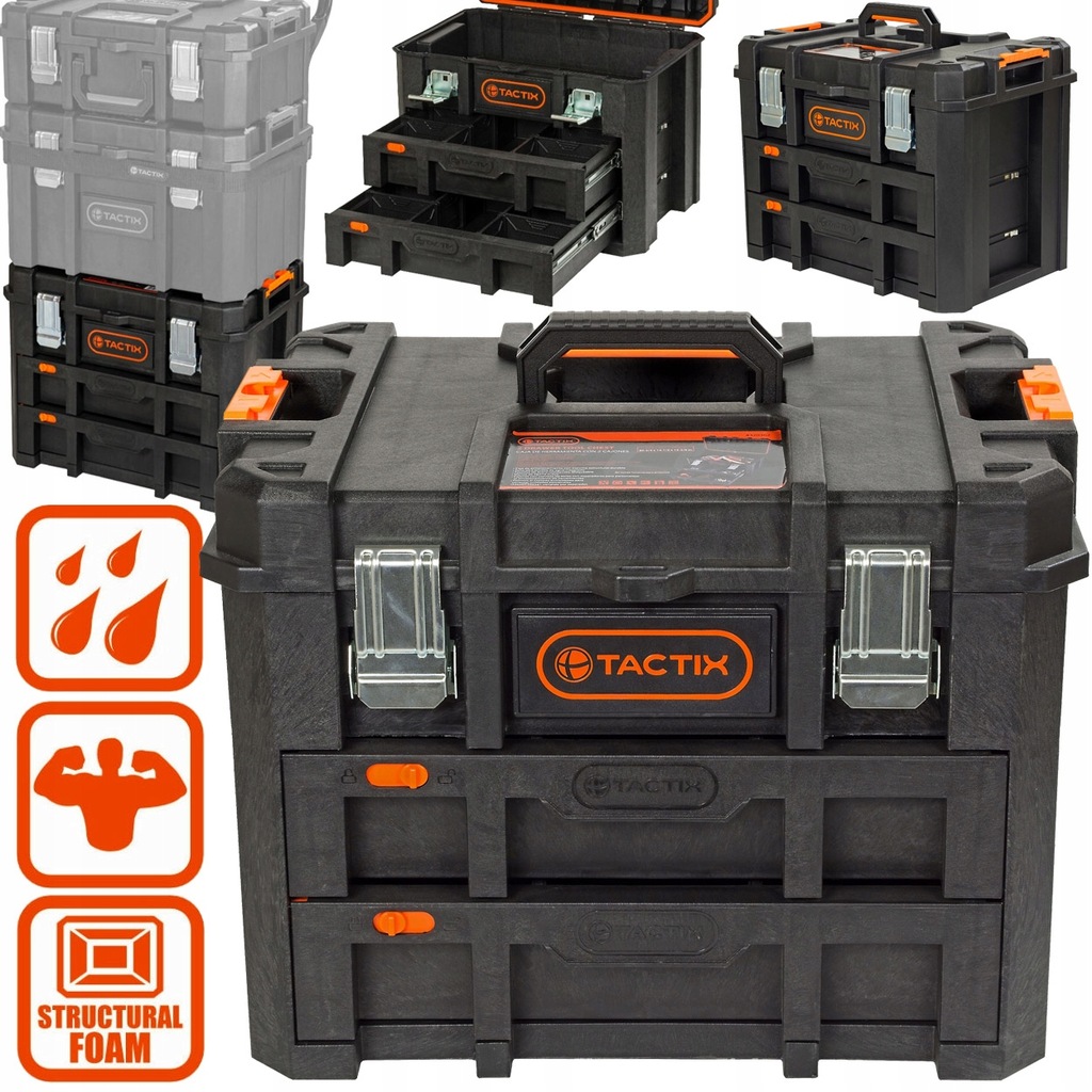 SKRZYNKA NARZĘDZIOWA MODUŁOWA TACTIX ORGANIZER - 14181194857 ...