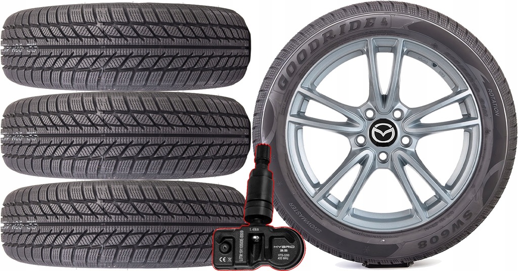 KOŁA MAZDA CX30 CX-30 Goodride 215/60R17 TPMS - 12772462400 - oficjalne ...