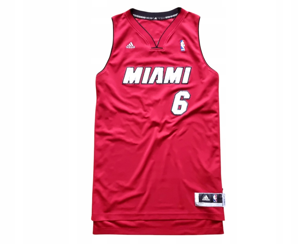 ADIDAS MIAMI HEAT #6 LeBron JAMES NBA JERSEY Męska Koszulka XL ...
