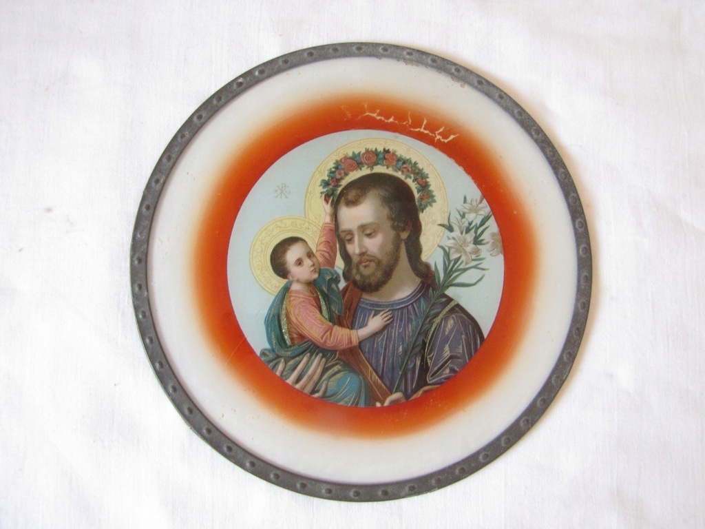 DUŻY STARY OBRAZEK SZKŁO ŚW JÓZEF Z DZIECIĄTKIEM - 14039441288 ... DUŻY STARY OBRAZEK SZKŁO ŚW JÓZEF Z DZIECIĄTKIEM - 14039441288 ...