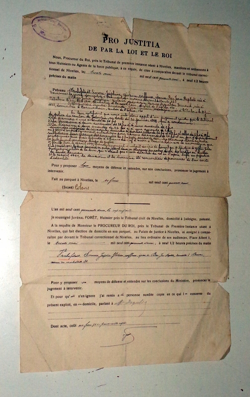 Pro Justitia De Par La Loi Et Le Roi - dokument. - 14175738926 ...