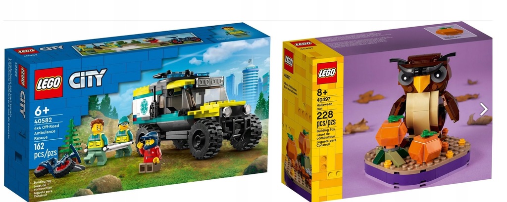 LEGO 40582 City Terenowa karetka z napędem + SOWA! - 13356203239 ...