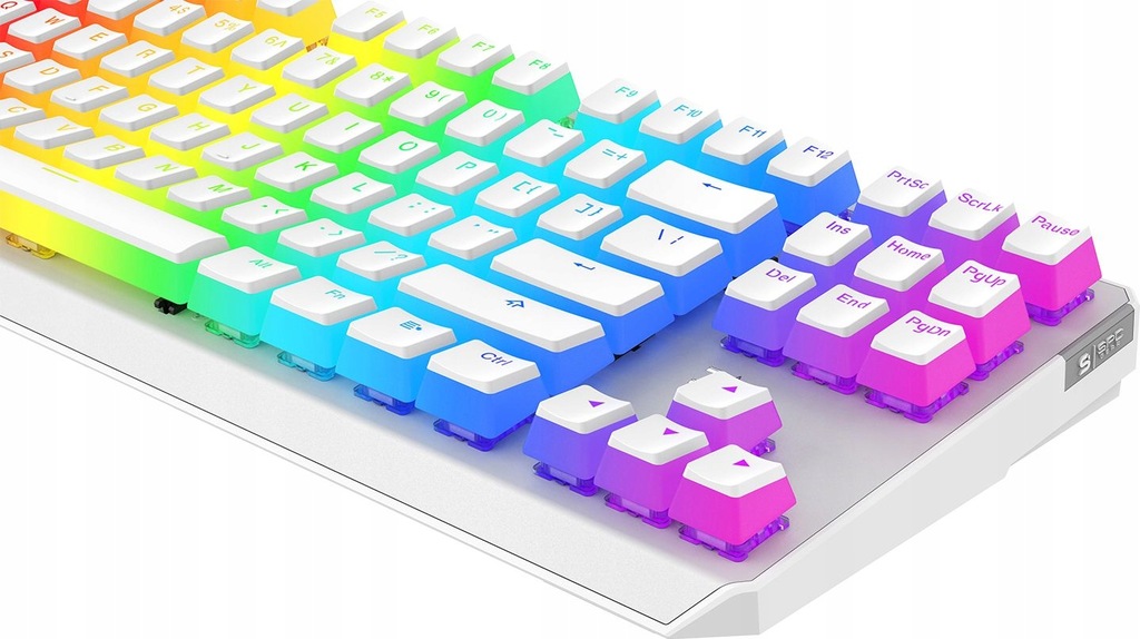 Klawiatura SPC Gear GK630K Onyx White Kailh Red - 11861454593 ...