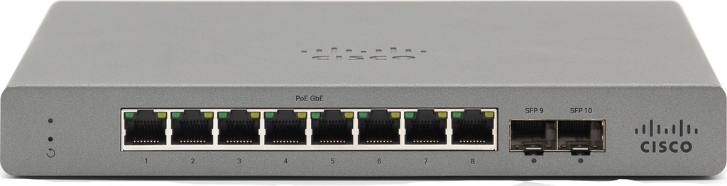 Cisco Meraki GS110 Zarządzany Gigabit Ethernet - 12652563187 - oficjalne archiwum Allegro