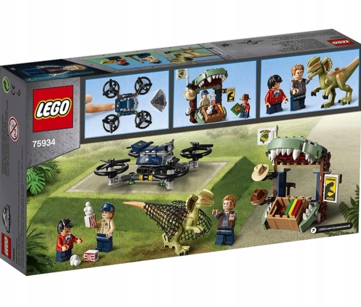 Купить LEGO Jurassic World 75934 Дилофозавр на свободе: отзывы, фото и ...