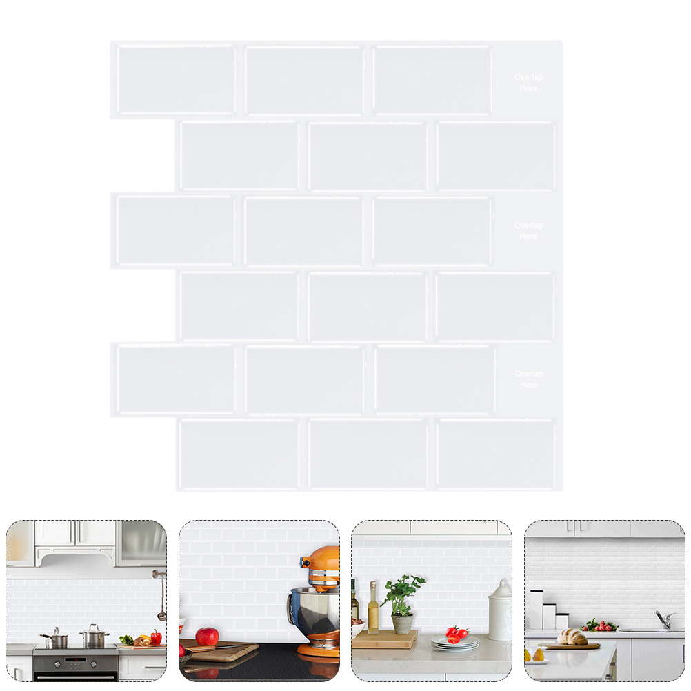 Tile Decals Fake Brick Wall Panels White - 14003073739 - oficjalne ...