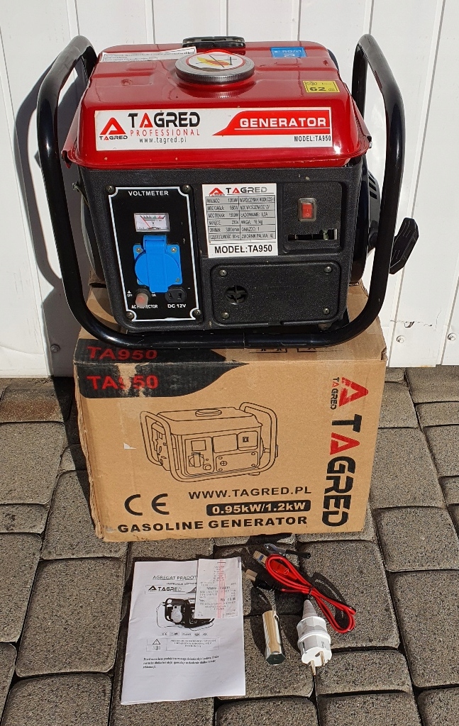 Generator AGREGAT PRĄDOTWÓRCZY TAGRED TA950 1500W - 11124626315 - oficjalne archiwum Allegro