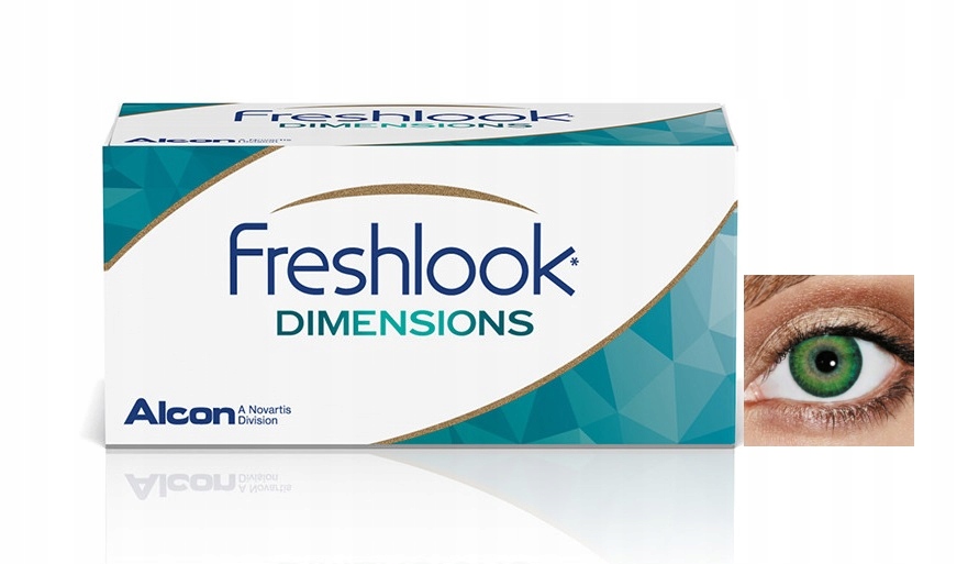 FRESHLOOK DIMENSIONS Sea Green - 2szt moc 0,00 - 12301512815 ...