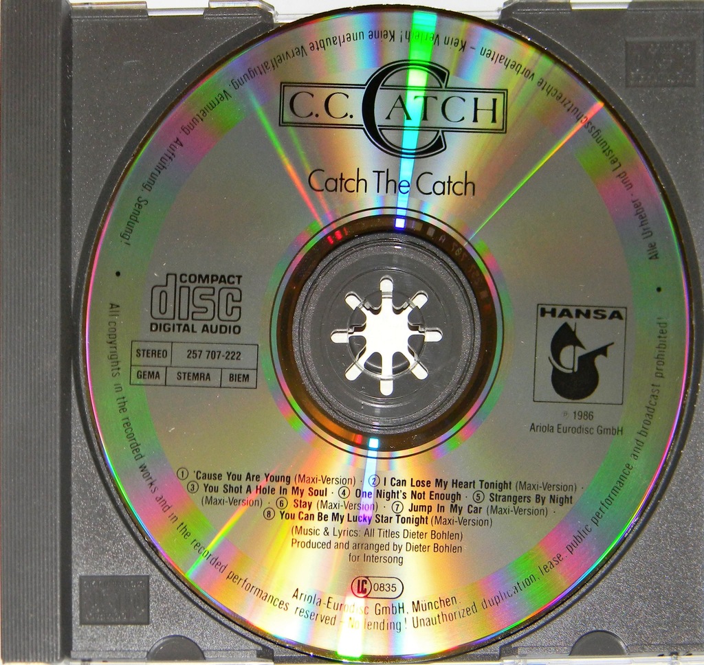 C.C. Catch - Catch The Catch 1986 ALBUM CD - 6788439393 - oficjalne archiwum Allegro