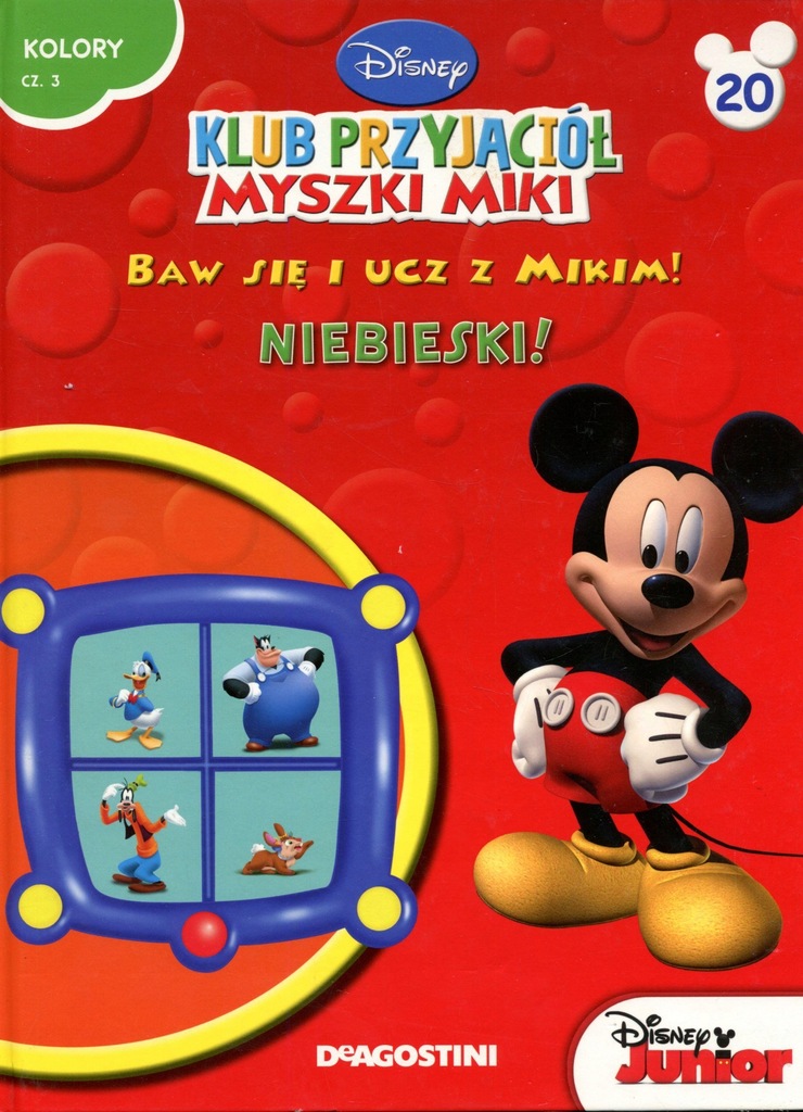 Klub Przyjaciół Myszki Miki Kolory cz. 3 Niebieski - 13019933571 - oficjalne archiwum Allegro