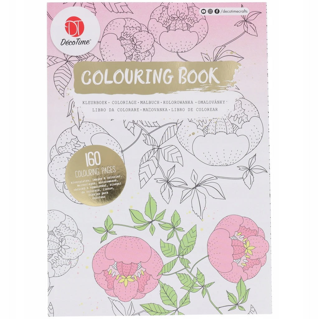 KOLOROWANKA DLA DOROSŁYCH DECO 160 KART ANTYSTRES - 11491043663 ...