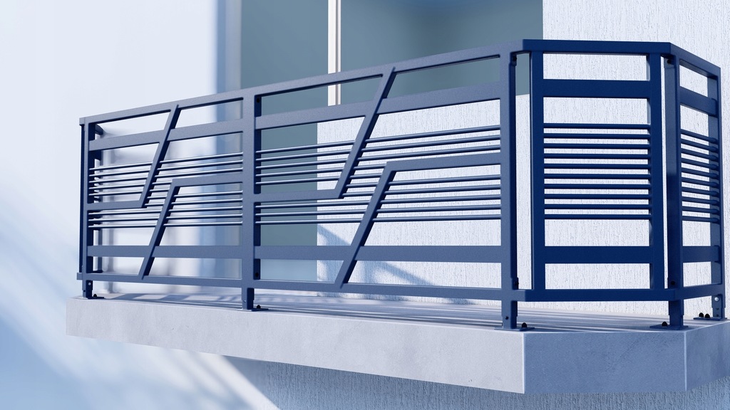 balustrada na balkon barierka przęsło schody Gobe - 11909730912 ...