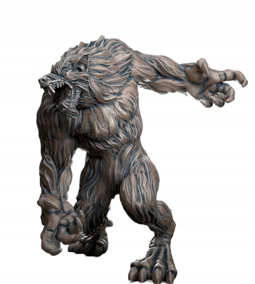Werewolf wilkołak figurka rpg dnd druk 3d 8k - 13922466006 - oficjalne ...