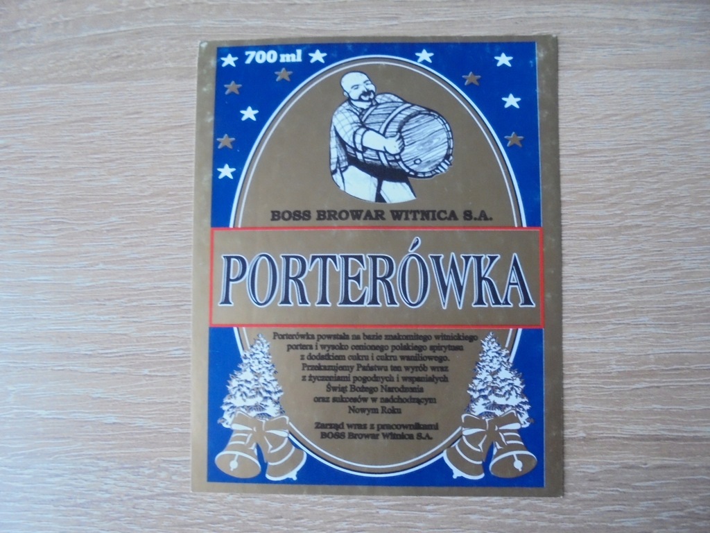 Rzadka etykieta browar Witnica porterówka - 10739052917 - oficjalne archiwum Allegro