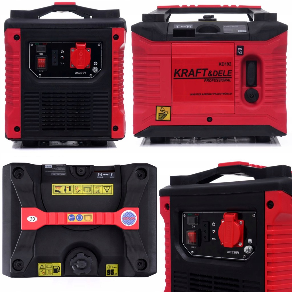 AGREGAT PRĄDOTWÓRCZY GENERATOR INWERTOROWY 1500W - 11547615804 - oficjalne archiwum Allegro