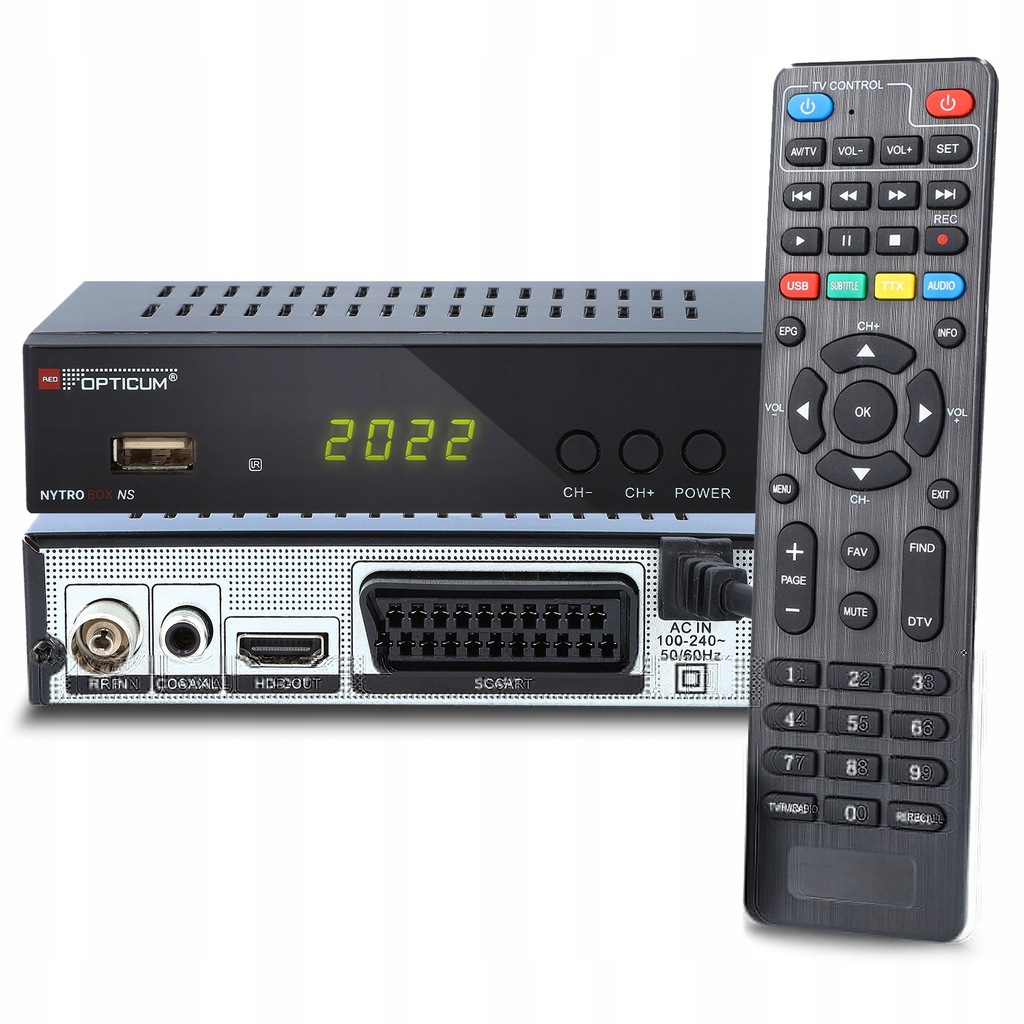 NYTROBOX NS Dekoder Tuner Naziemny DVB-T2 H265 - 12256806832 ...