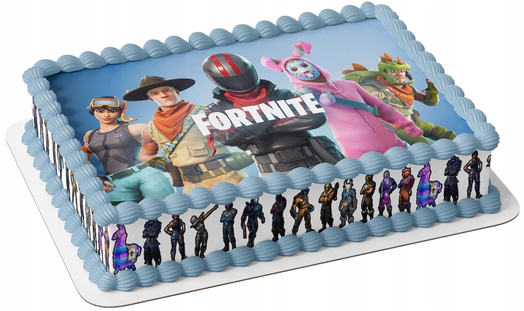 ZESTAW OPŁATEK NA TORT FORTNITE POSTACIE DUŻY WYBÓR + GRATIS ...