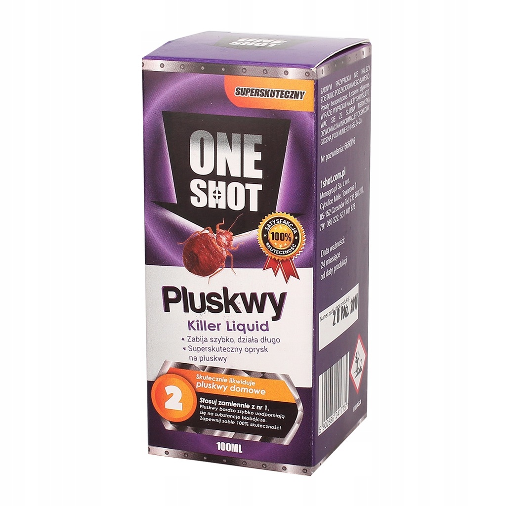 ONE SHOT NA PLUSKWY 2 mocny środek oprysk 100ml - 8689254009 ...