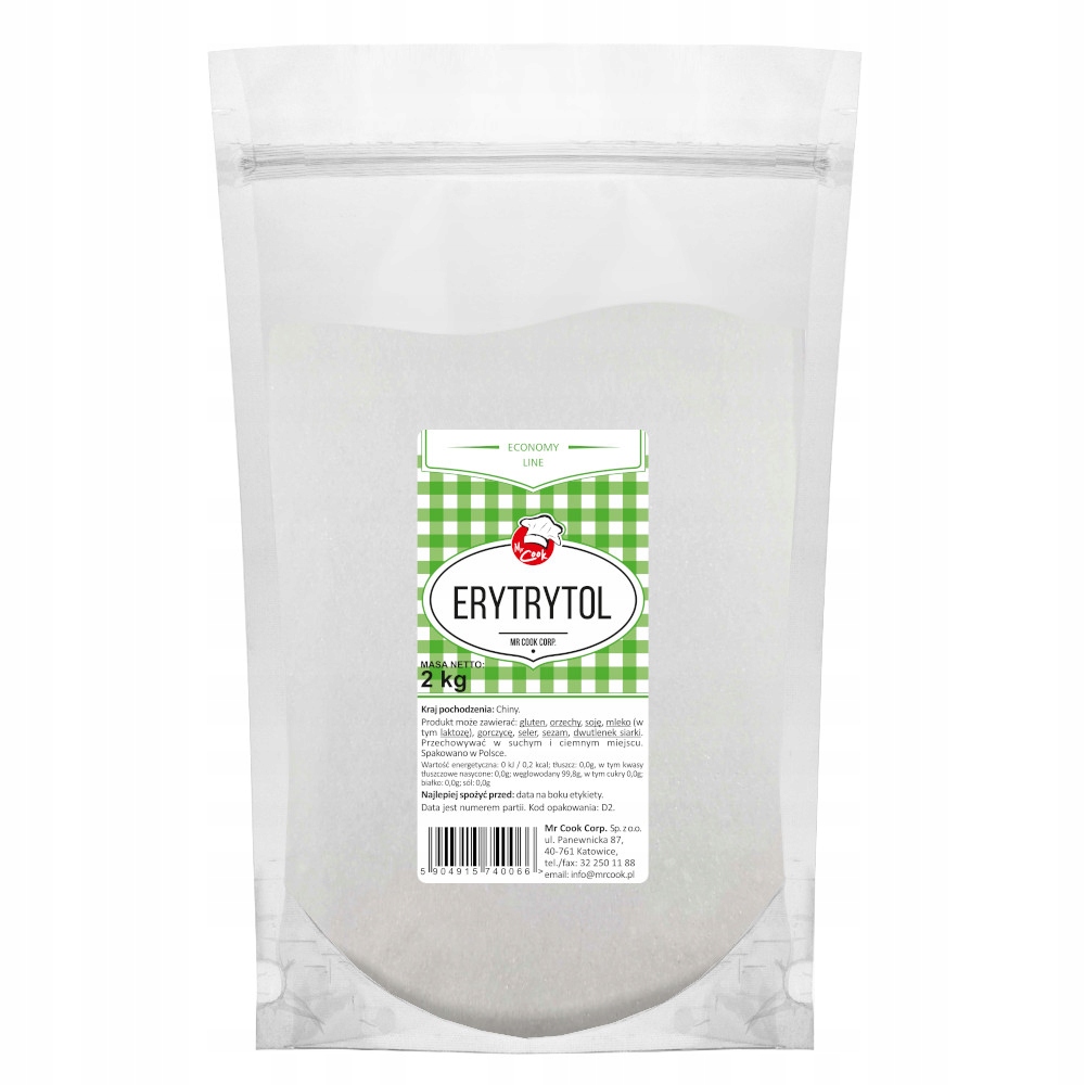 ERYTRYTOL 2kg Naturalny Słodzik ERYTROL - 11964527814 - oficjalne ...