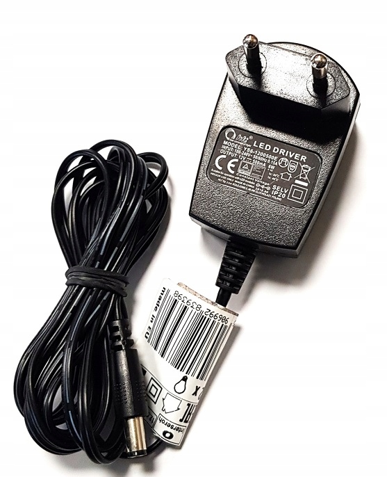 ZASILACZ 12V 0.5A 500mA YS6-1200500E 5.5/2.1 mm - 15528486435 - oficjalne archiwum Allegro