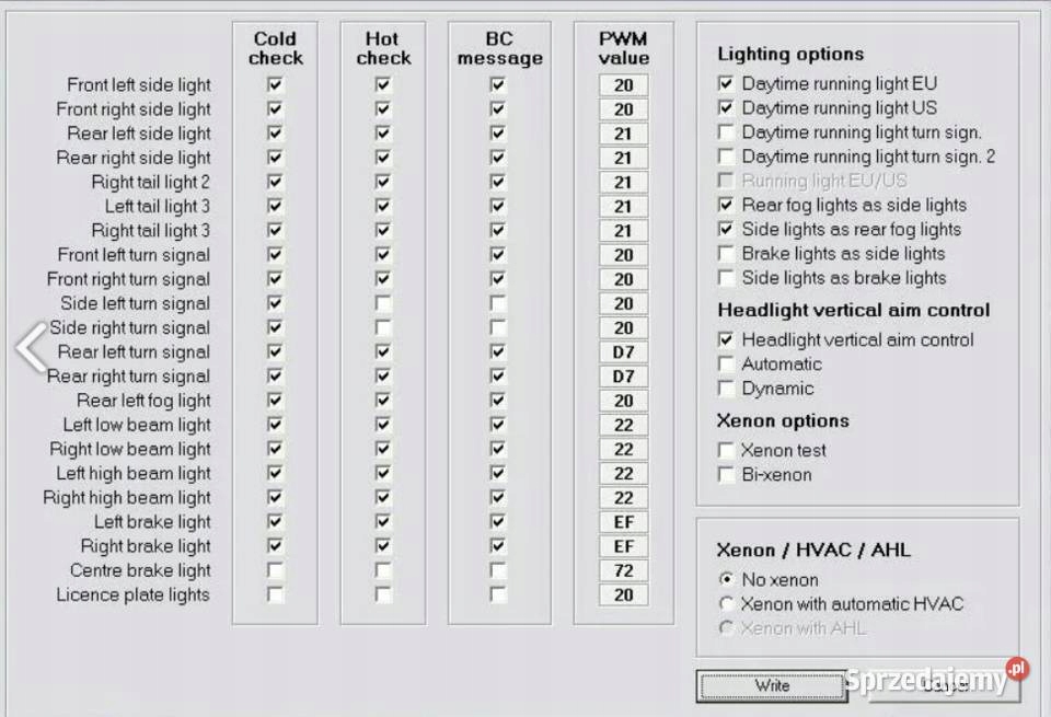 Zeszyt kodowań BMW E-SYS KODOWANIA ISTA P ICOM - 12773702525 ...