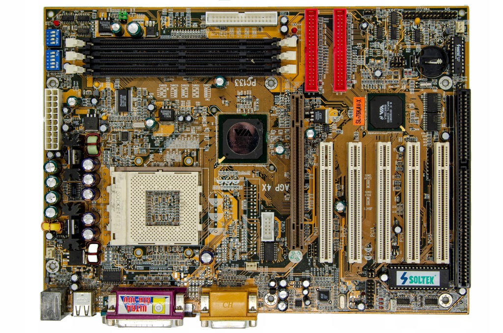 Płyta Główna Soltek SL-75KAV-X ATX SOCKET 462 - 14992797875 - oficjalne archiwum Allegro