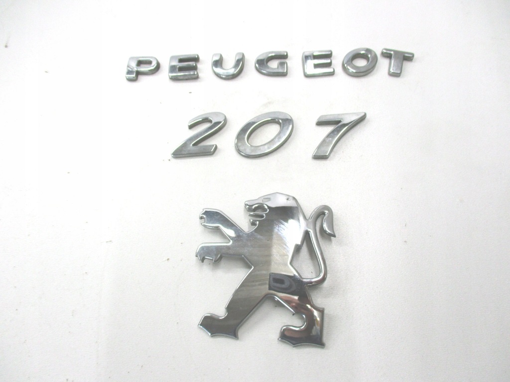 Peugeot 207 07-12 Emblemat znaczek logo na klapę - 12636426023 ...