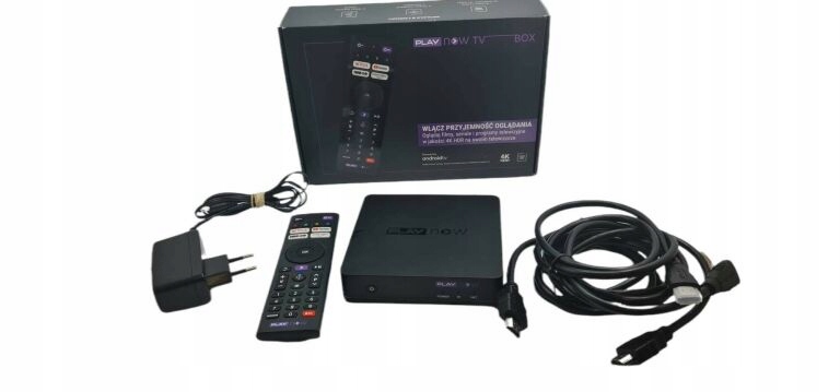 DEKODER PLAY NOW TV BOX 2 PUDEŁKO PILOT OKABLOW - 12091233387 ...