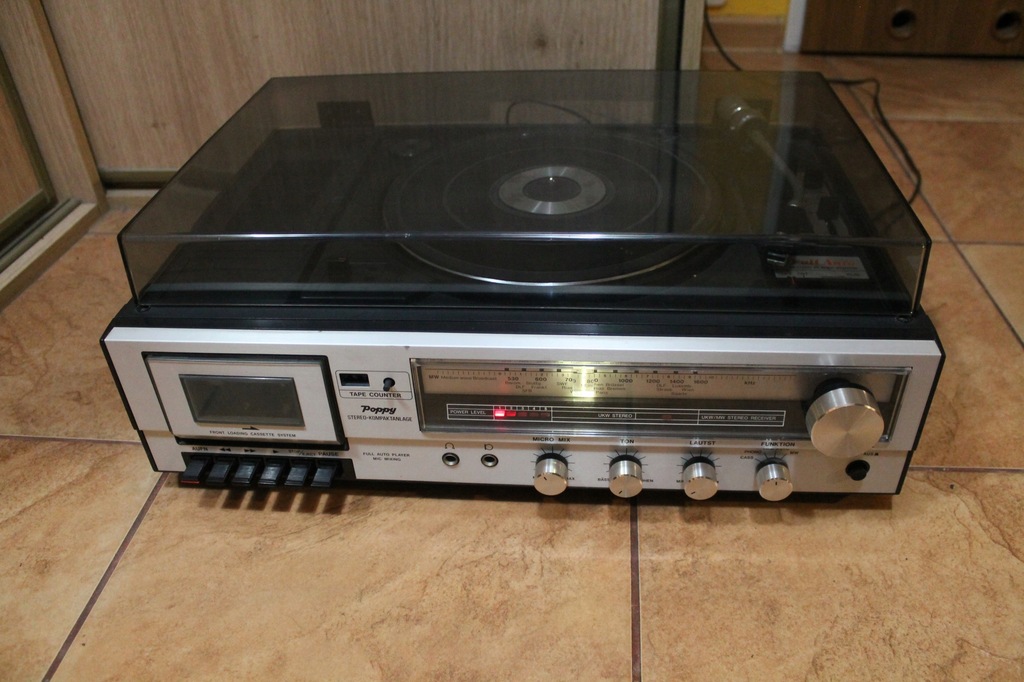 Gramofon, radio, magnetofon, wzmacniacz Poppy 900 - 14479481036 - oficjalne archiwum Allegro
