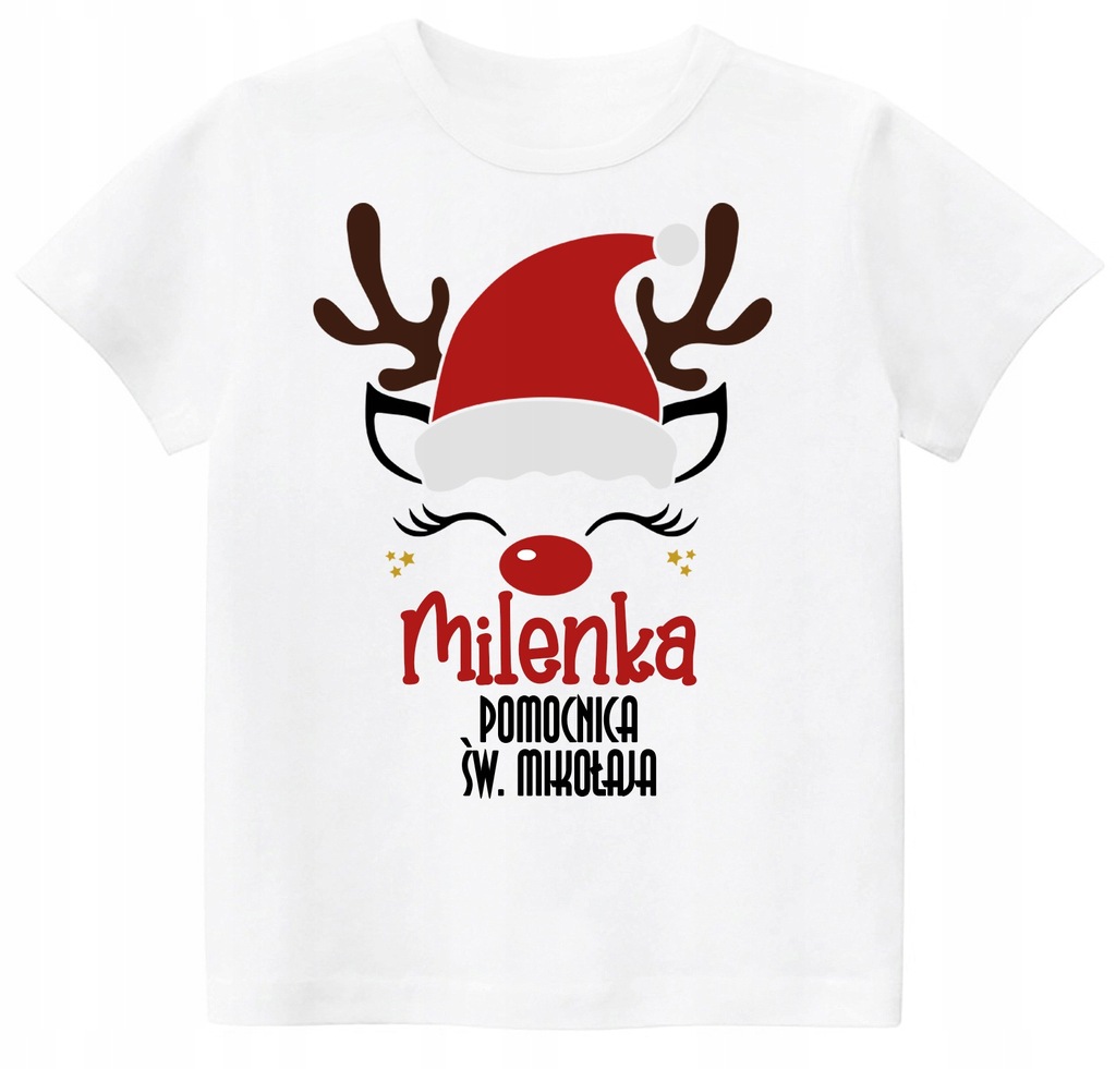 Koszulka świąteczna POMOCNICA ŚW MIKOŁAJA r. 164 - 12835720616 - oficjalne archiwum Allegro