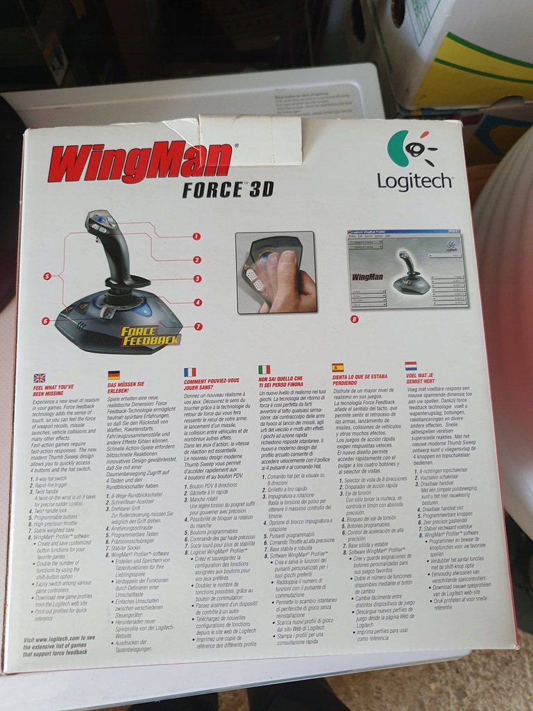 Joystick LOGITECH WingMan Force 3D Force - 12214351150 - oficjalne ...