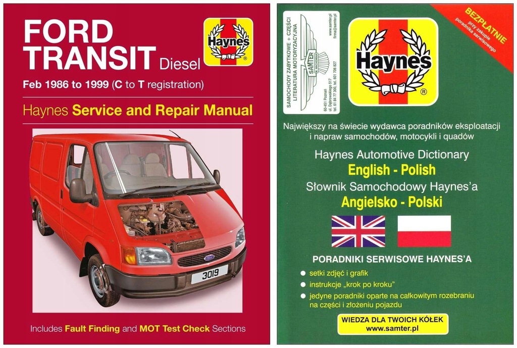Ford Transit (1986-1999) instrukcja napraw Haynes - 11022877355 ...