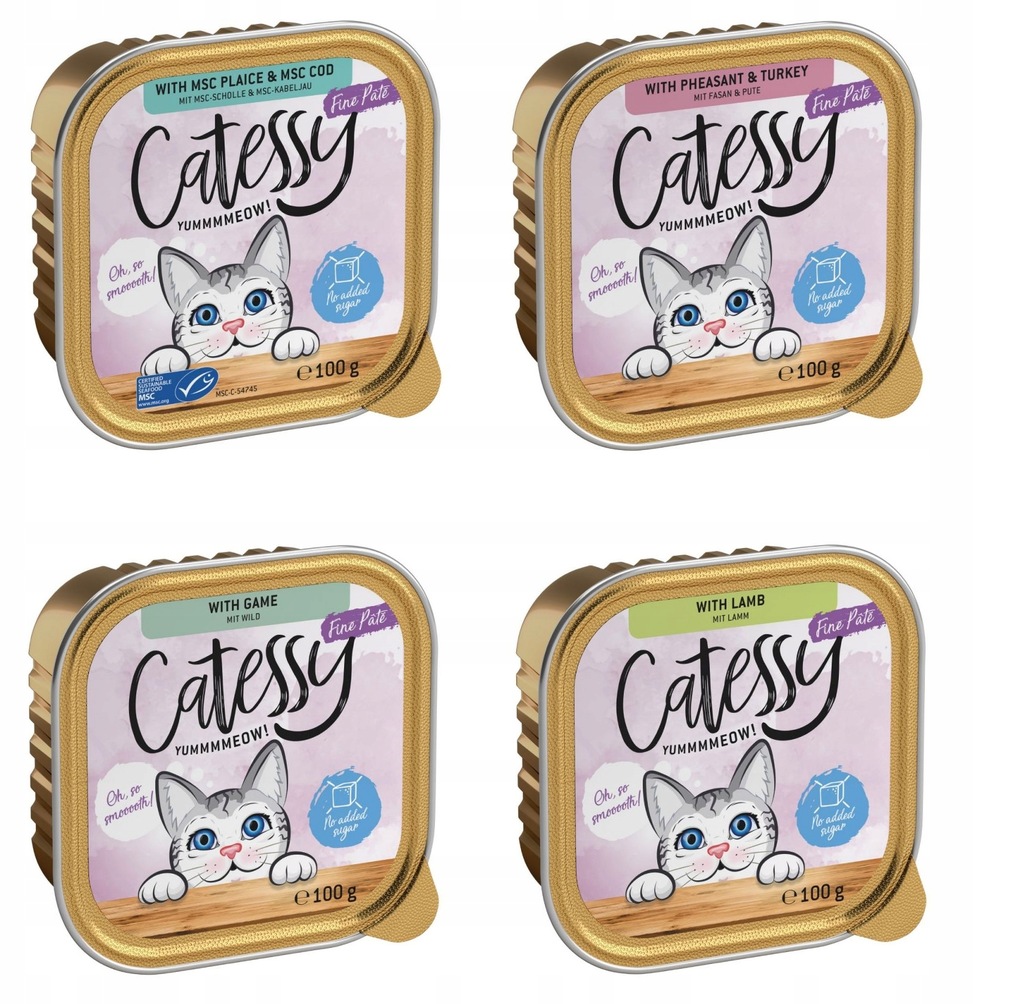 Catessy Delikatne Paszteciki w sosie Mix smaków 4x 100g z Niemiec 24h ...