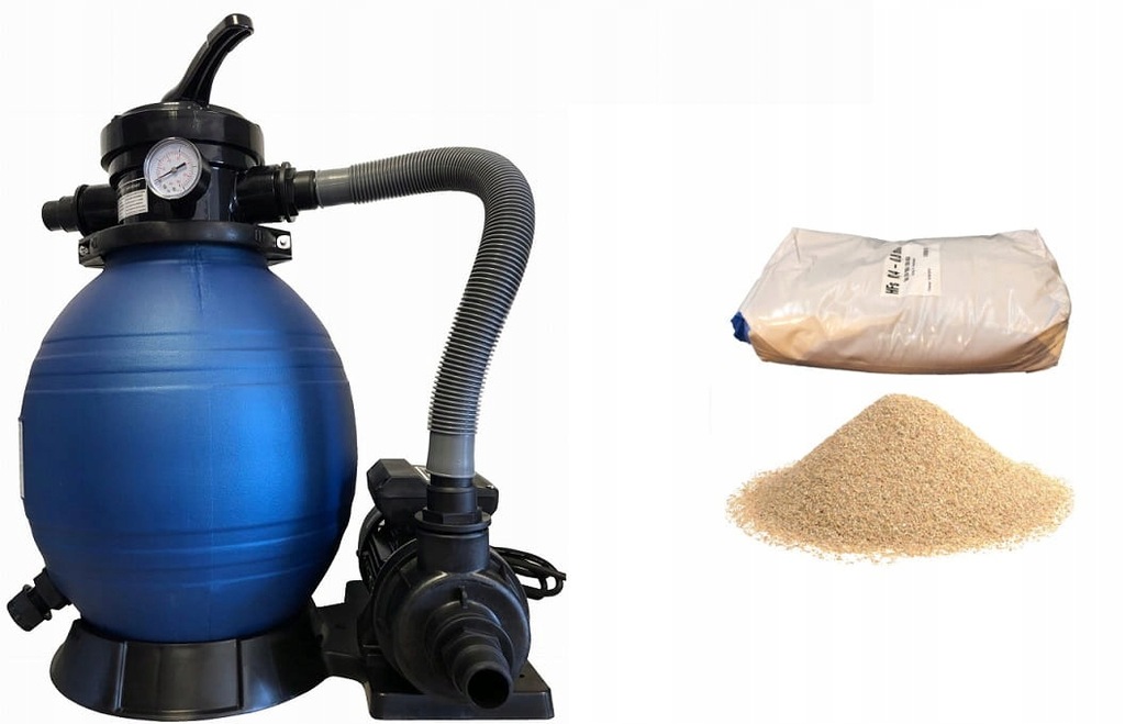 ZESTAW FILTR PIASKOWY + PIASEK KWARCOWY 25KG - 11795331381 - oficjalne ...