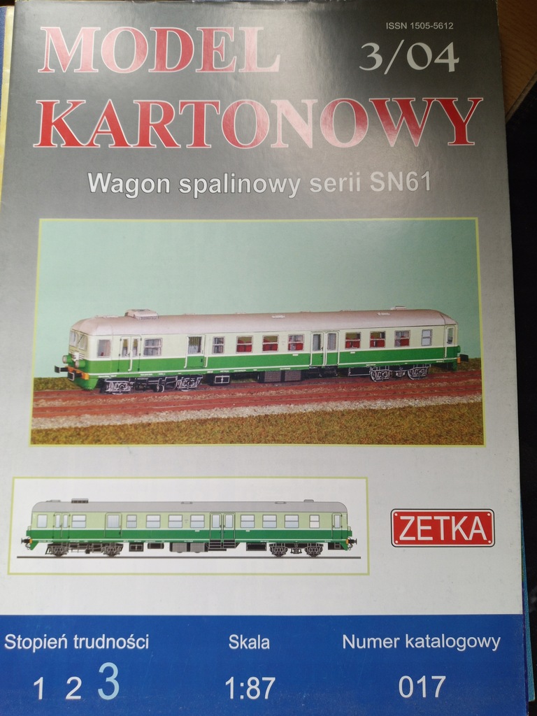 Model kartonowy Wagon Spalinowy SN61 ZETKA - 12633371811 - oficjalne ...