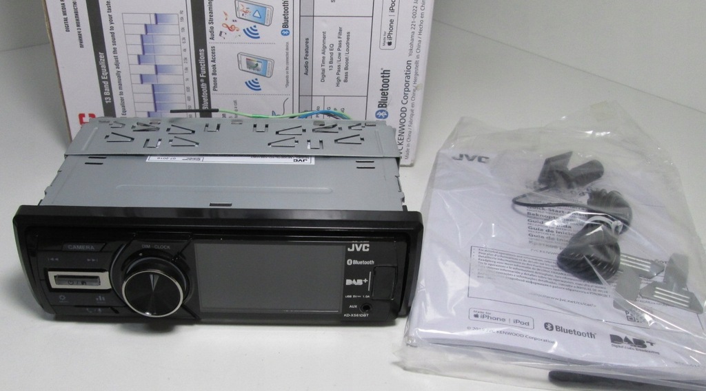 Radioodtwarzacz JVC KD-X561DBT 1-DIN 4 x 45 W - 12823384358 - oficjalne archiwum Allegro