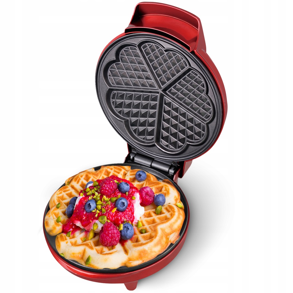 GOFROWNICA Chrupiące Gofry W Kształcie Serca 700W - 9340343632 ...