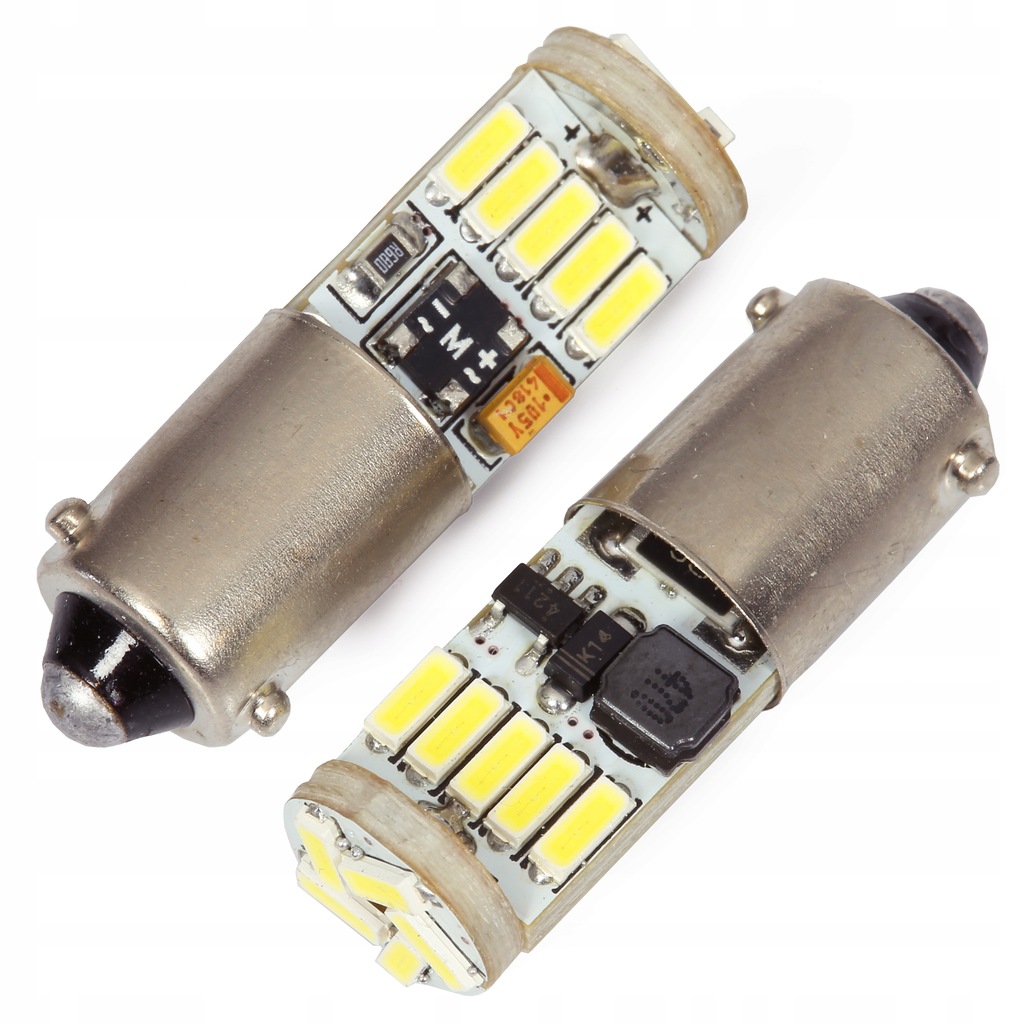 H6W 15 LED 4014 żarówka BAX9S SMD BEZ POLARYZACJI - 8592464259 ...