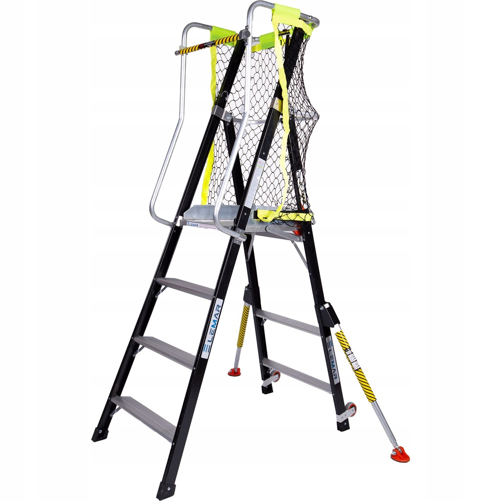 Podest roboczy drabina magazynowa 4 stopnie LEMAR - 13333525630 ...