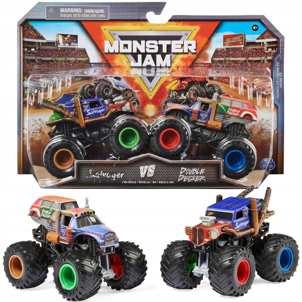 MONSTER JAM SALVAGER I DOUBLE DECKER 2 CIĘŻARÓWKI - 11969412208 ... MONSTER JAM SALVAGER I DOUBLE DECKER 2 CIĘŻARÓWKI - 11969412208 ...