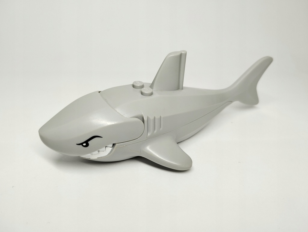 Lego 62605pb01c01 rekin duży j szary Light B Gray Shark żarłacz biały ...
